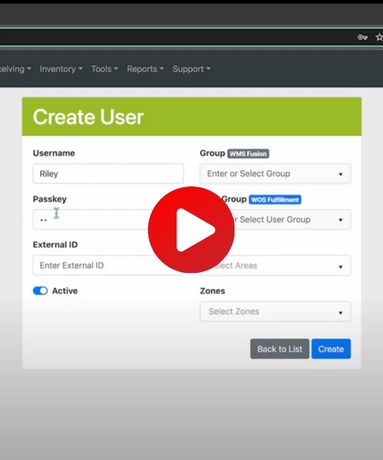 Tutorial - User Profile Creation - Warehouse OS